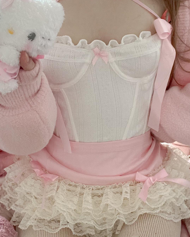 Sweet Bow Lace Cake Skirt – By Coquette