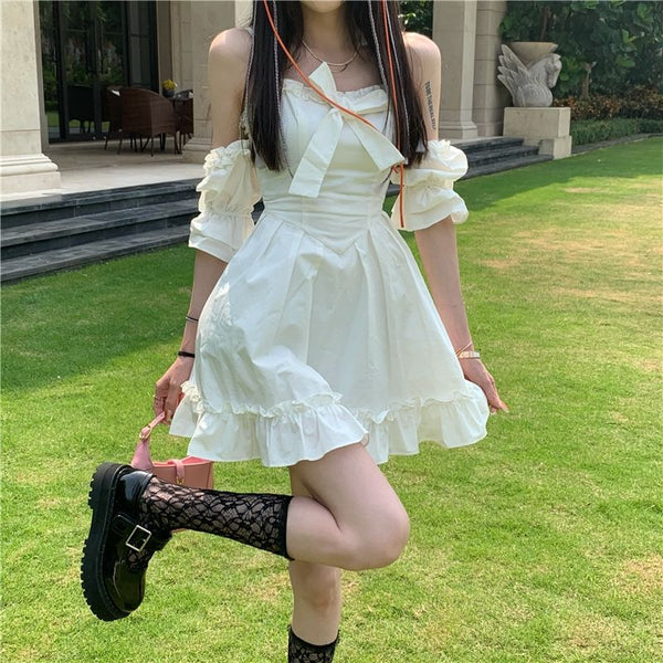 Dollette Pretty A-line High Waist Dress – By Coquette