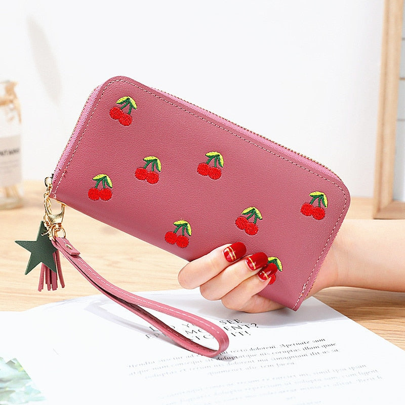 Cherry Embroidery Wallet – By Coquette