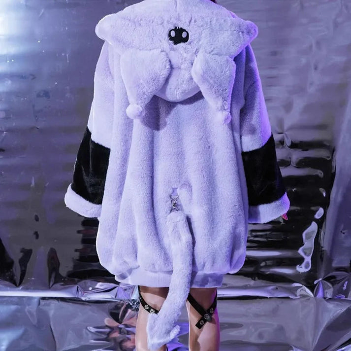 Jumbo Fluffy Pastel Goth Oversized Jacket – By Coquette